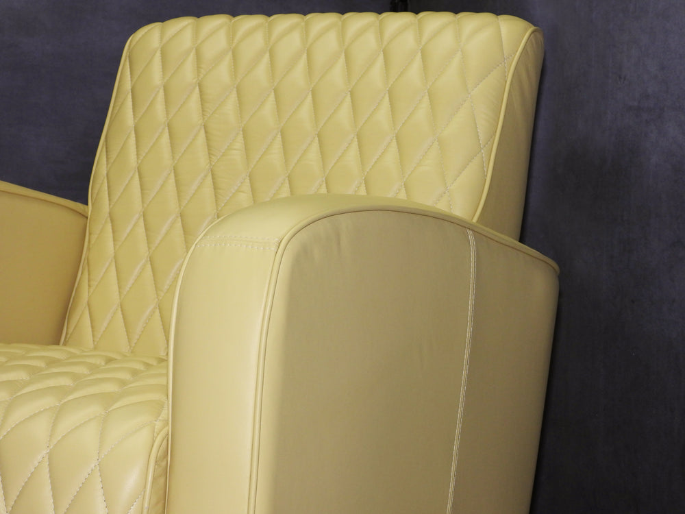 RETRO QUILT LEATHER CHAIR
