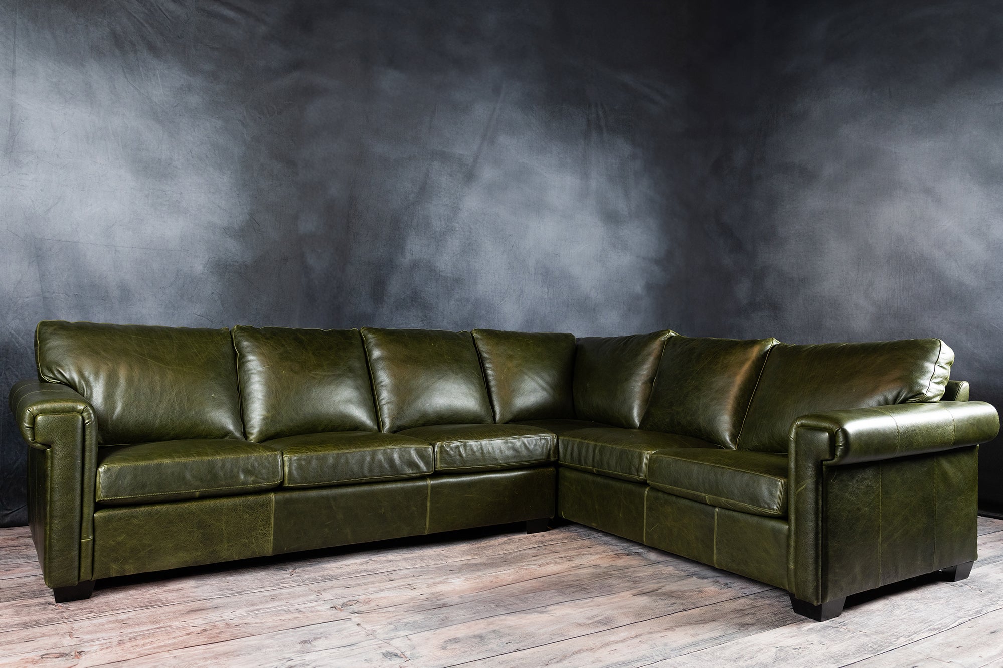 HOUSTON LEATHER SECTIONAL